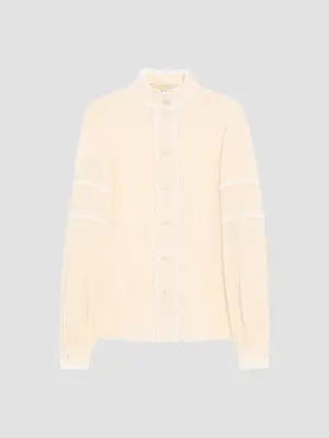 Valentino Garavani Crepe De Chine Shirt - Vanilla