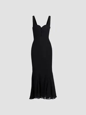 REFORMATION Laine Cocktail Dress - Black