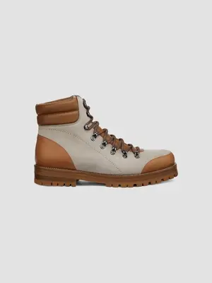 Manolo Blahnik Janka Leather Hiking Boots - Medium Brown