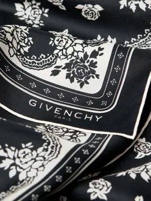 Givenchy Bandana In Cotton And Silk - Black