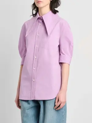 Moschino Cotton Poplin Blouse - Violet