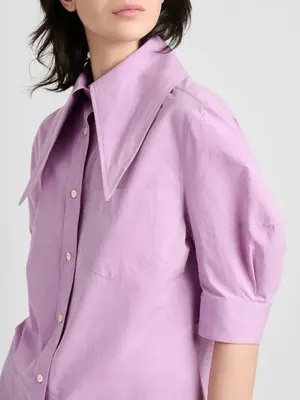Moschino Cotton Poplin Blouse - Violet