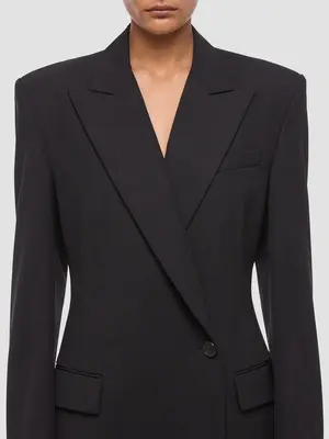 Helmut Lang Wool Gabardine Relaxed-fit Blazer