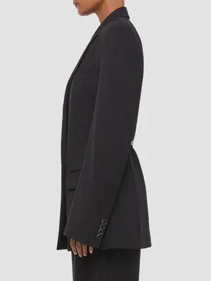 Helmut Lang Wool Gabardine Relaxed-fit Blazer