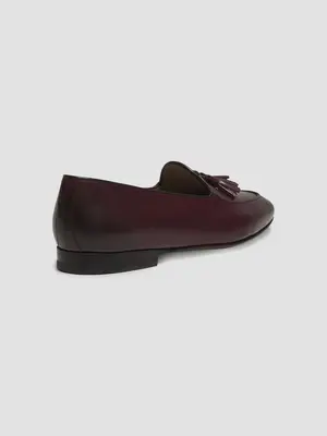Manolo Blahnik Lennox Leather Loafers