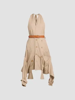 Moschino Reconstructed Halter Trench Dress