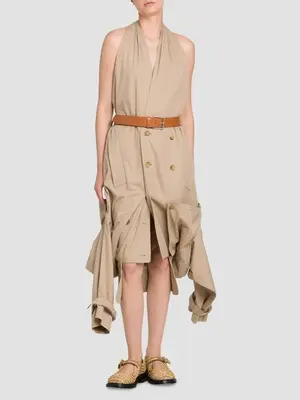 Moschino Reconstructed Halter Trench Dress