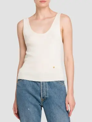 Moschino Ultrafine Wool-silk Tank