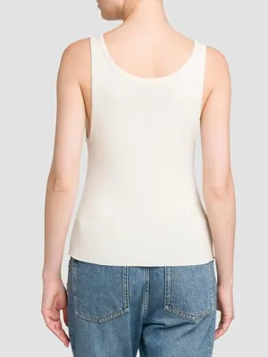 Moschino Ultrafine Wool-silk Tank