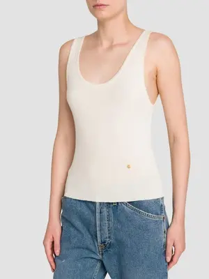 Moschino Ultrafine Wool-silk Tank