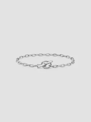 David Yurman Dy Madison Toggle Chain Bracelet In Sterling 3mm