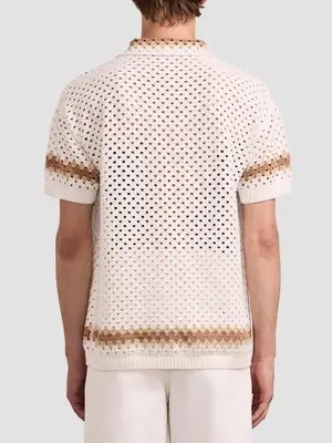 Frescobol Carioca Marques Eyelet Cotton Cardigan - Ivory
