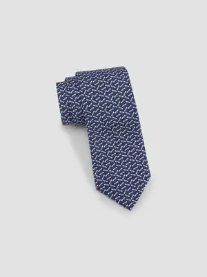 FERRAGAMO Zilly Dragonfly Tie - Navy
