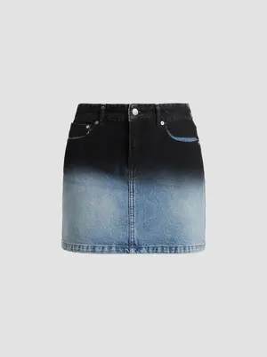 Moschino Ombré Denim Miniskirt