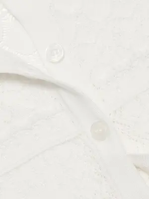 LoveShackFancy Brigette Pointelle Knit Cardigan