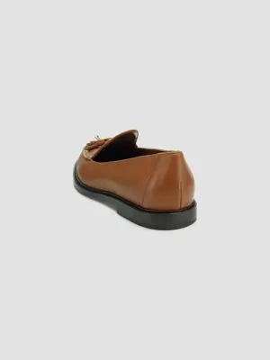 Manolo Blahnik Bucky Tassel Leather Loafers