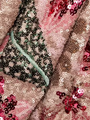 MILLY Esmeralda Sequined Bandeau Midi-dress