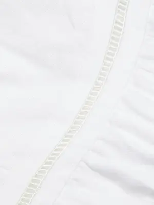 REFORMATION Everett Linen Ladder-trim Midi-dress