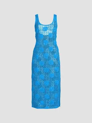 MILLY 3d Floral Crochet Cover-up Dress