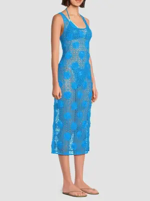 MILLY 3d Floral Crochet Cover-up Dress