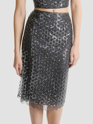Marella Sequinned And Beaded Skirt