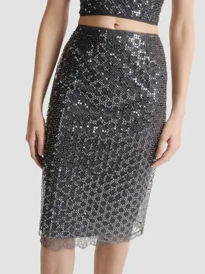 Marella Sequinned And Beaded Skirt