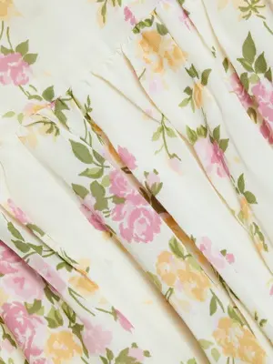 REFORMATION Irisa Floral Flounce Maxi Dress