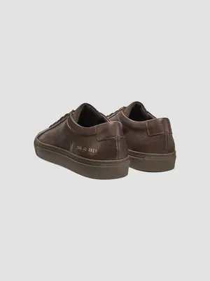 COMMON PROJECTS Achilles Premium Leather Low-top Sneakers - Brown