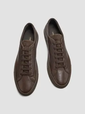 COMMON PROJECTS Achilles Premium Leather Low-top Sneakers - Brown