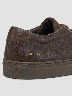 COMMON PROJECTS Achilles Premium Leather Low-top Sneakers - Brown