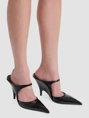 FERRAGAMO Jasir 95mm Patent Leather Stiletto Mules