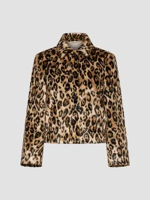 Marella Boxy Pony Skin Print Jersey Jacket