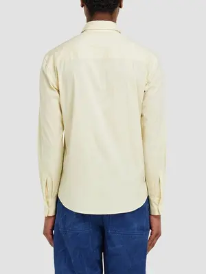 FERRAGAMO Micro-print Stretch-cotton Poplin Shirt