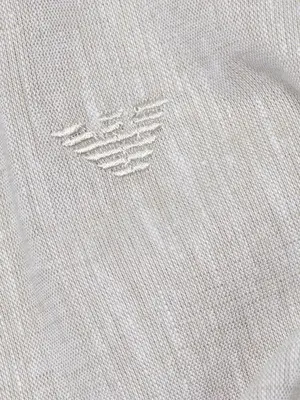 Emporio Armani Linen-cotton Button-front Shirt