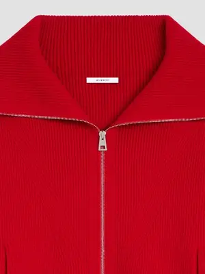 Givenchy Zipped Cardigan In Wool And Cashmere