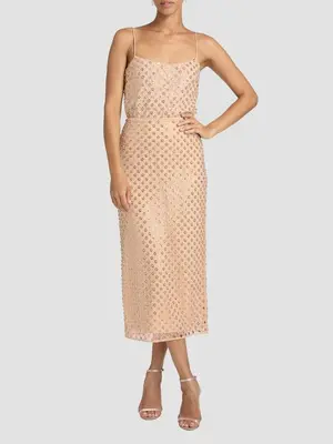 MILLY Rylan Sequined-beaded Tank