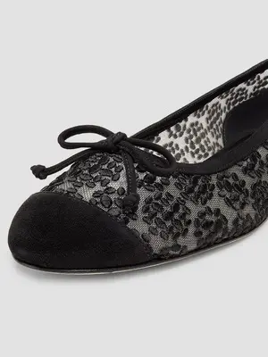 Manolo Blahnik Cap-toe Ballerina Flats