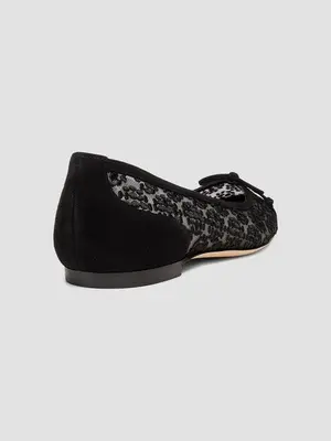 Manolo Blahnik Cap-toe Ballerina Flats