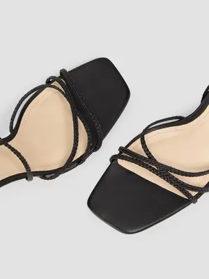 22ÉLEVÉ 70mm Braided Leather Sandals