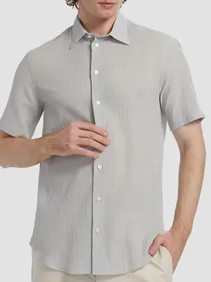 Emporio Armani Solid Cotton Button-front Shirt