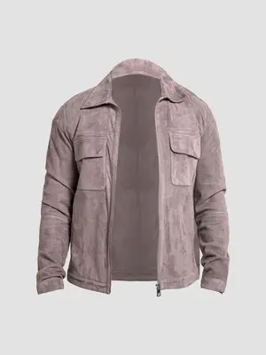 MACEOO Ascension Leather Jacket - Grey