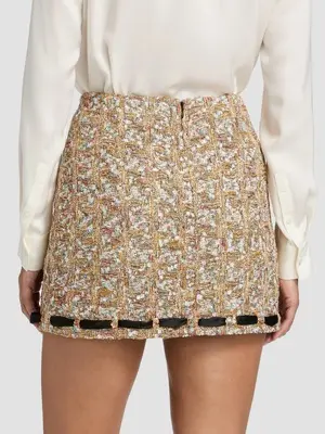 MILLY Romina Tweed Miniskirt