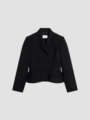 Givenchy Pinch Double-breasted Jacket In Wool - Black