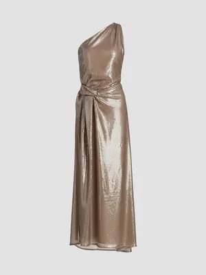 MILLY Porsha One-shoulder Sequined Maxi Dress