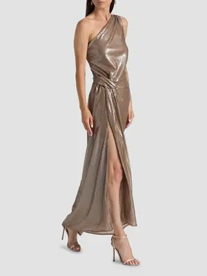 MILLY Porsha One-shoulder Sequined Maxi Dress