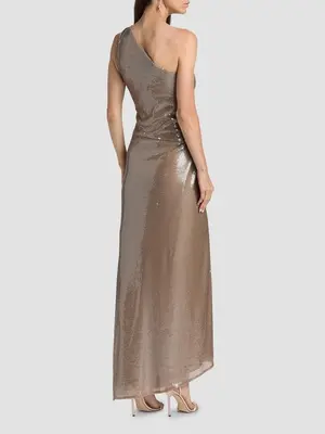MILLY Porsha One-shoulder Sequined Maxi Dress