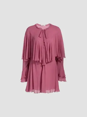 LoveShackFancy Liraine Ruffled Tiered Minidress