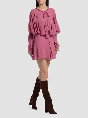 LoveShackFancy Liraine Ruffled Tiered Minidress