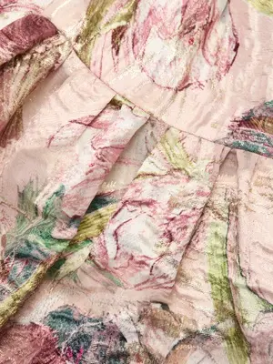 MILLY Gizelle Brocade Halterneck Gown