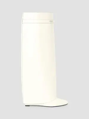 Givenchy Shark Boots In Leather - Ivory